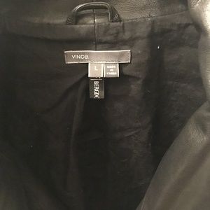 Vince | Jackets & Coats | Vince Black Leather Jacket | Poshmark